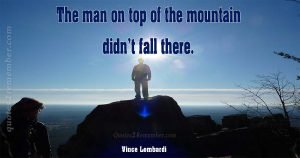 The man on top… – Quotes 2 Remember